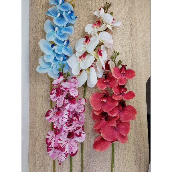 Jual Bunga anggrek palsu latex artificial jumbo dekorasi pernikahan ...