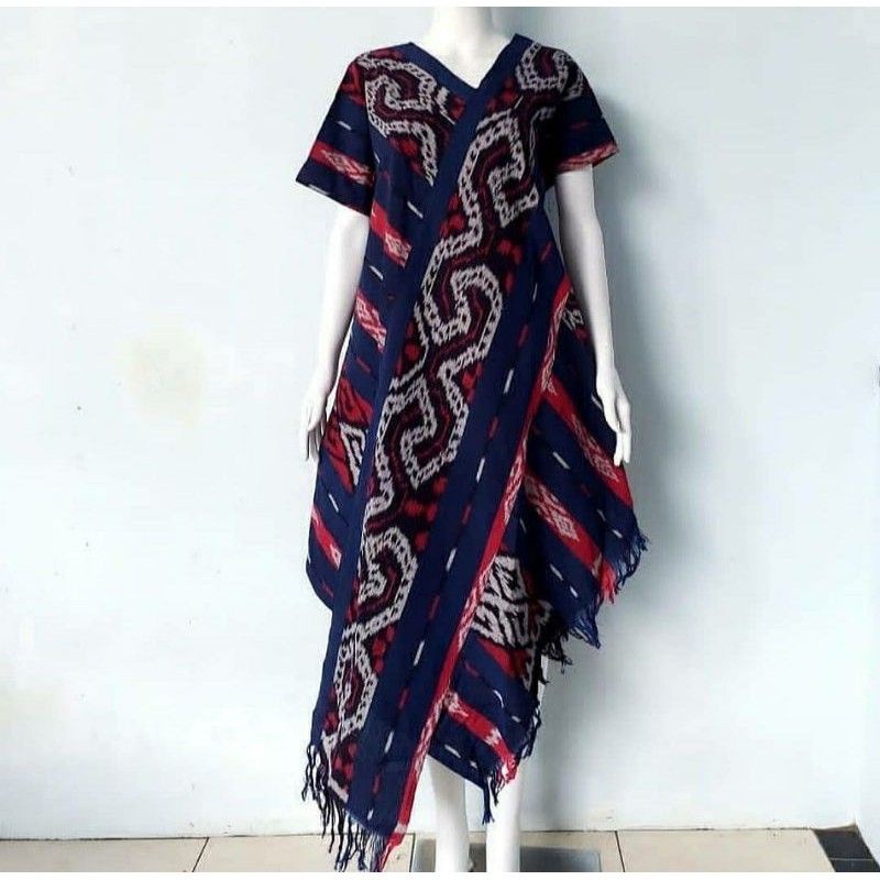 Jual baju batik tenun baju tenun wanita - baju tenun etnik - dress tenun modern - dress etnik ...