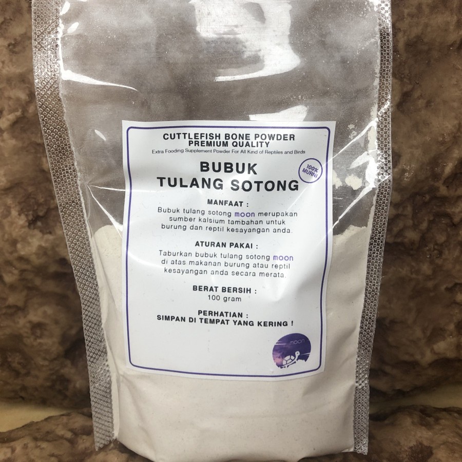 Jual SPECIAL MOON CUTTLEBONE FISH POWDER 100 GRAM - BUBUK TULANG SOTONG ...