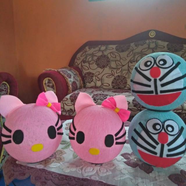 Jual Lampion Benang Karakter Diameter +-20cm | Shopee Indonesia