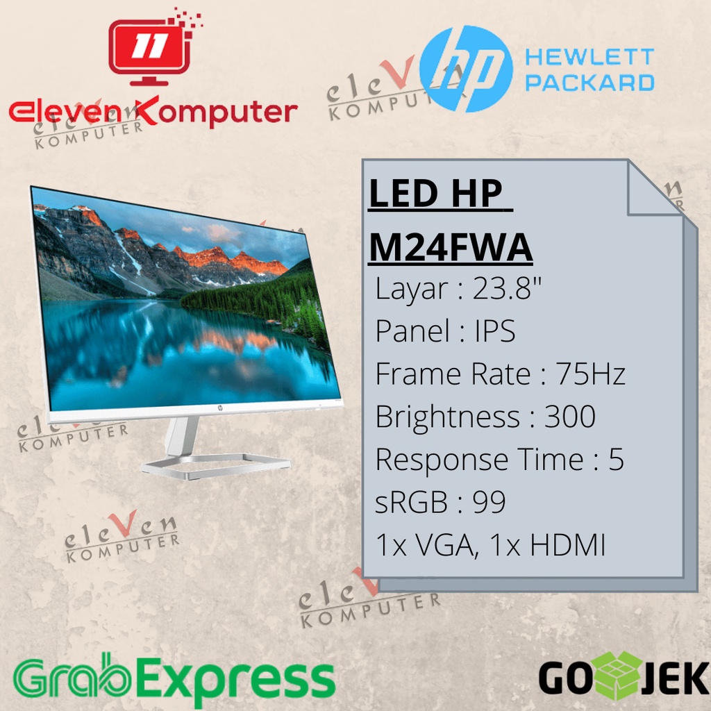 Jual Monitor LED HP M24FWA 24 IPS 1920x1080 5ms 75Hz HDMI VGA | Shopee Indonesia