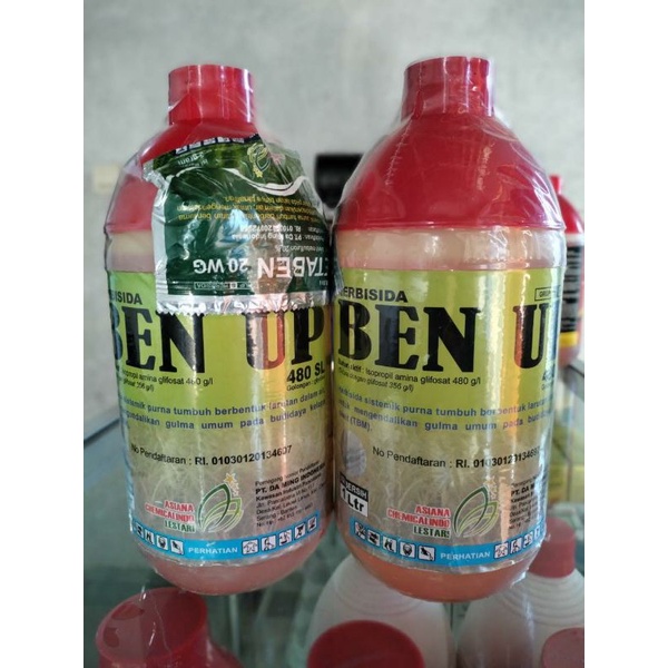 Jual HERBISIDA SISTEMIK BEN UP 480SL 1 LITER RACUN OBAT RUMPUT MATI ...