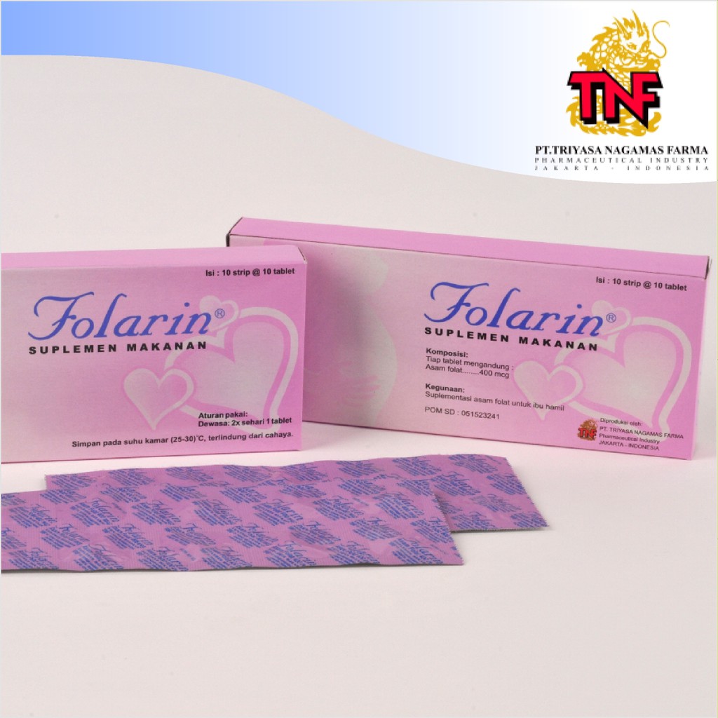 Jual Folarin 400 (Asam Folat) | Shopee Indonesia