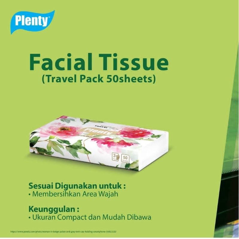 Jual Plenty Facial tissue Premium travel pack 50sh | Shopee Indonesia