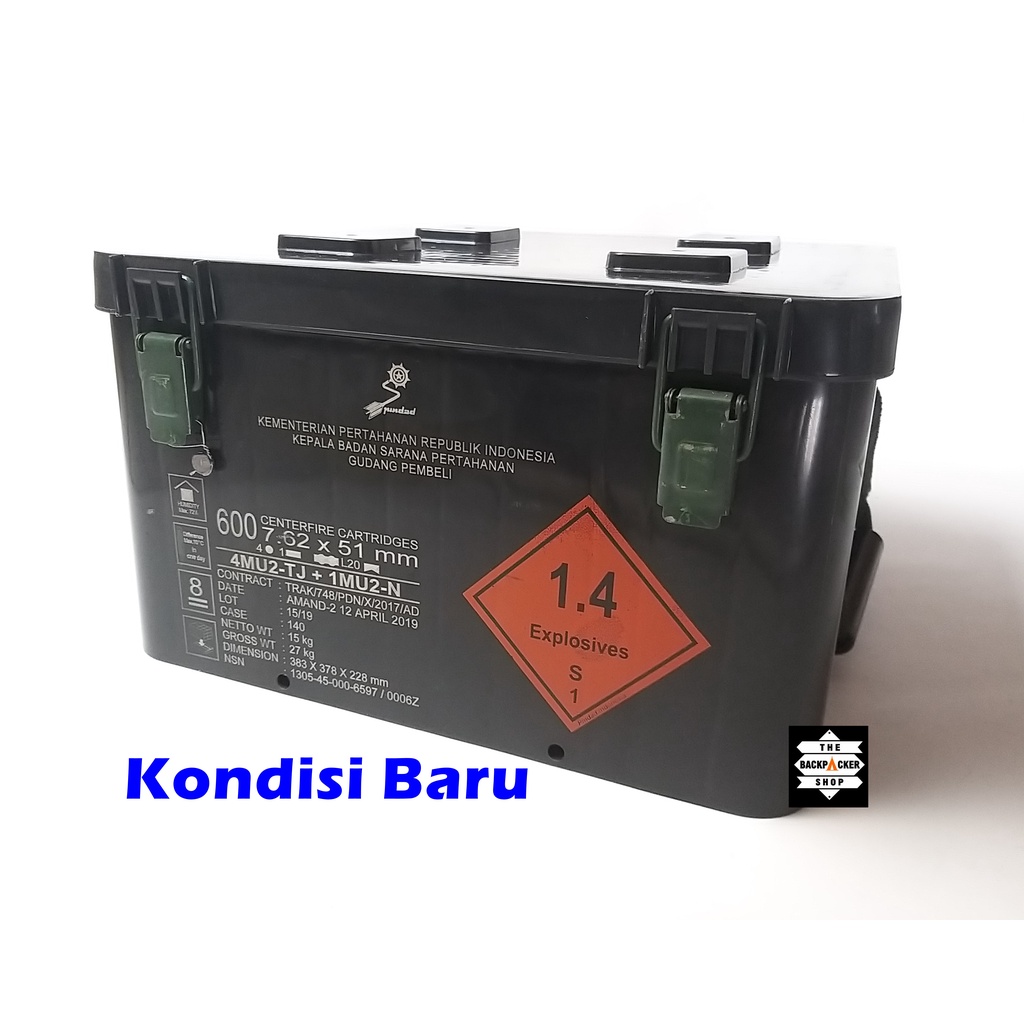 Jual Box kotak peluru/amunisi Pindad perkakas plastik tool box ...