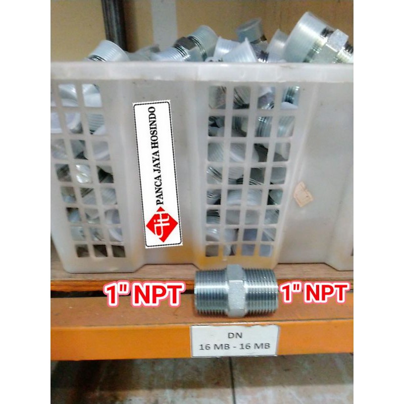Jual double nepel 1 inch npt x 1 inch npt double nipple hydraulic 1 inci | Shopee Indonesia