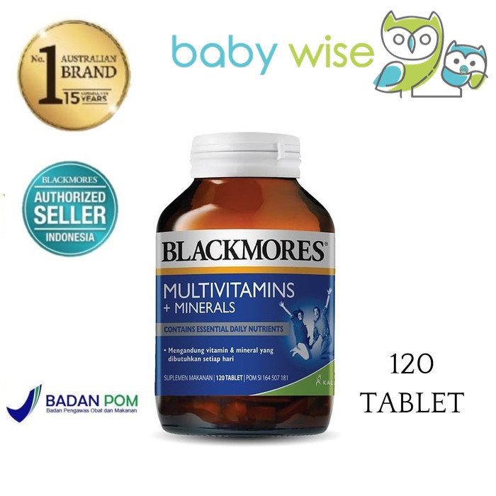 Blackmores Multivitamins + Minerals BPOM KALBE - 120 tablet | Shopee Indonesia