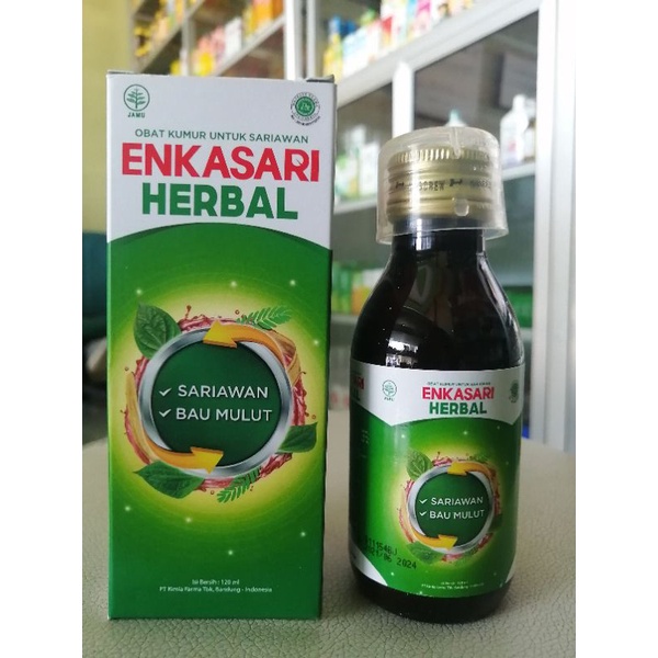 Jual Enkasari Herbal Syrup 120ml Cairan Kumur dan Sariawan (EXPIRED 30 ...
