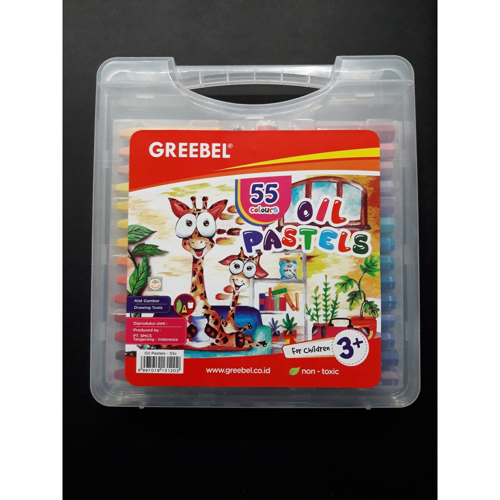 Jual Crayon GREEBEL 55 Colours Oil Pastels 55C Krayon Minyak Pastel ...