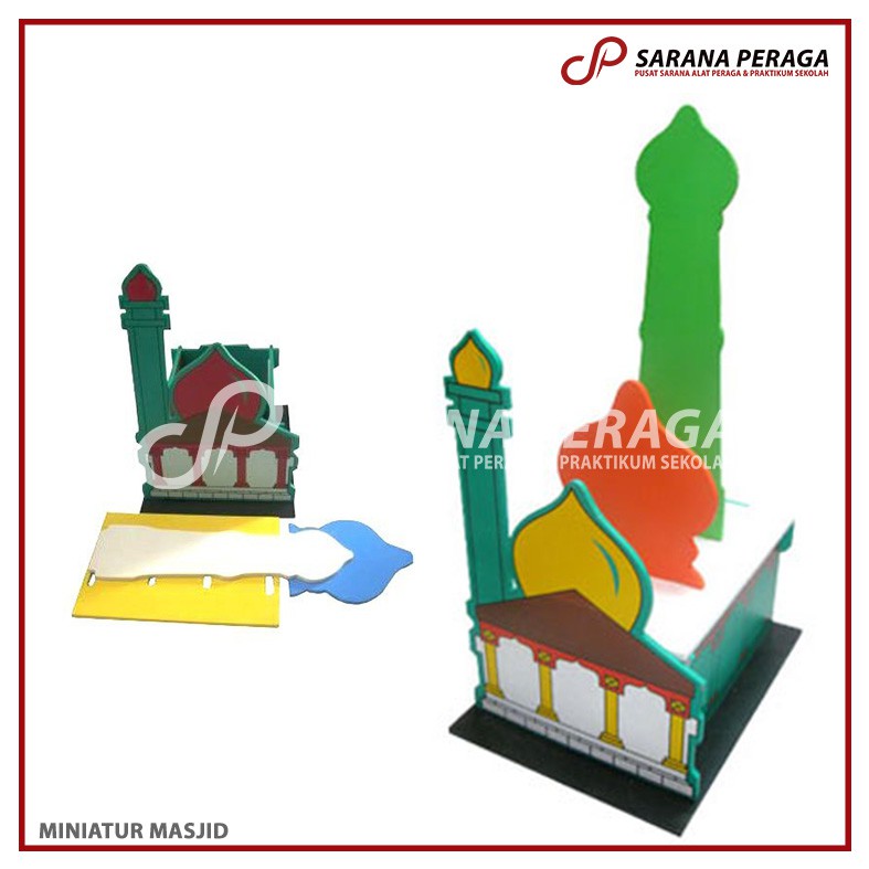 Jual SaranaPeraga - Miniatur Masjid / Maket Rumah Ibadah Kayu Agama ...