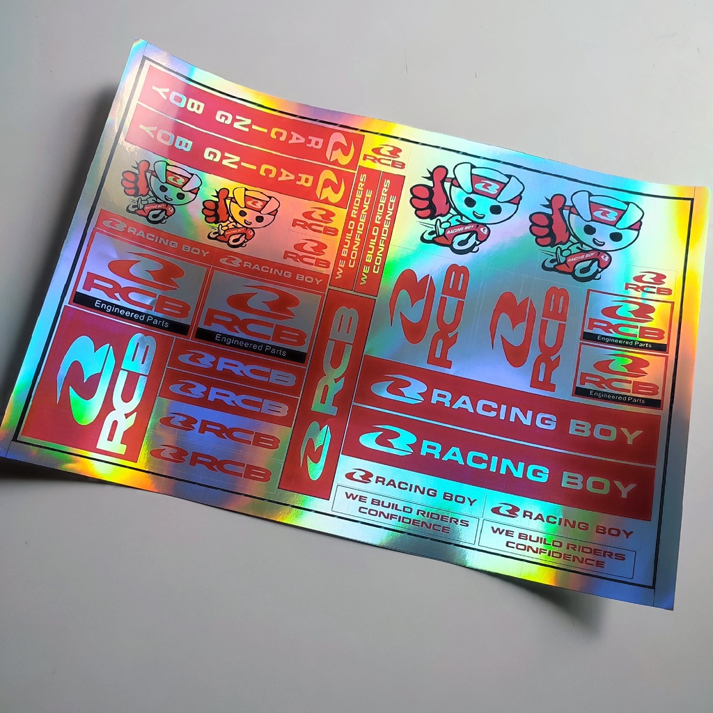 Jual stiker motor balap stiker herex stiker racing bahan hologram ...