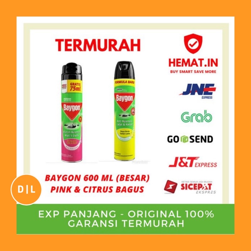Jual Baygon Aerosol ( Citrus Fresh 600ml 600 ml - Flower Garden 675ml ...