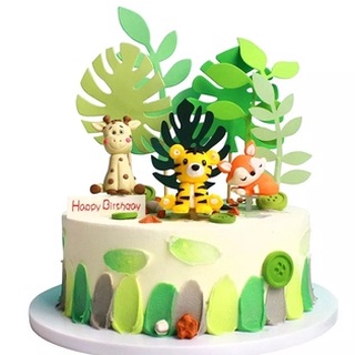 Jual topper animal / topper daun / topper hewan singa jerapah harimau ...