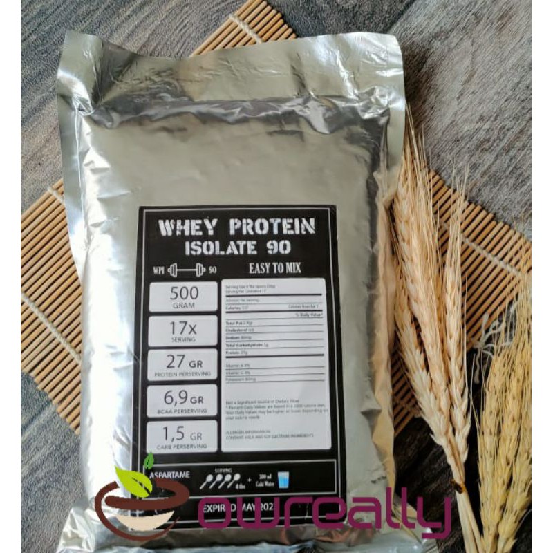 Jual Susu protein whey isolate 90 plain/tawar 500 gram(susu protein ...