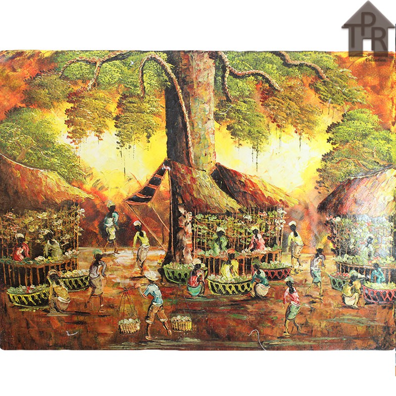 Jual Lukisan Timbul - Bali Pasar Decorative Landscape 60x80cm. | Shopee ...