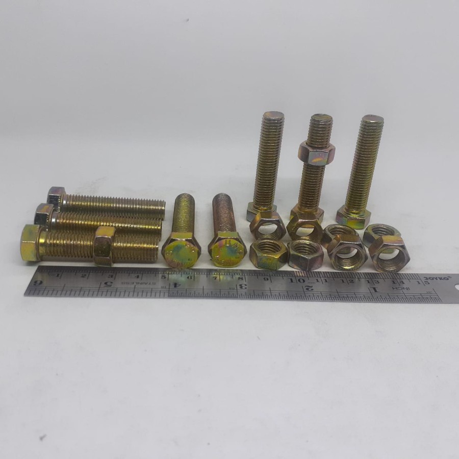 Jual BAUT MUR KUNING M10 X 45 / BMK M10 X 45 / BAUT M10X45 KUNING / BAUT M10 / BAUT 14 KUNCI 14 ...