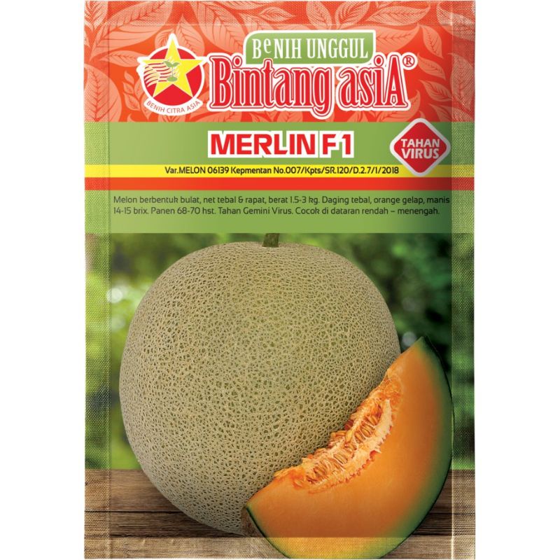 Jual Benih bibit Melon MERLIN F1 20 gram kemasan original | Shopee ...