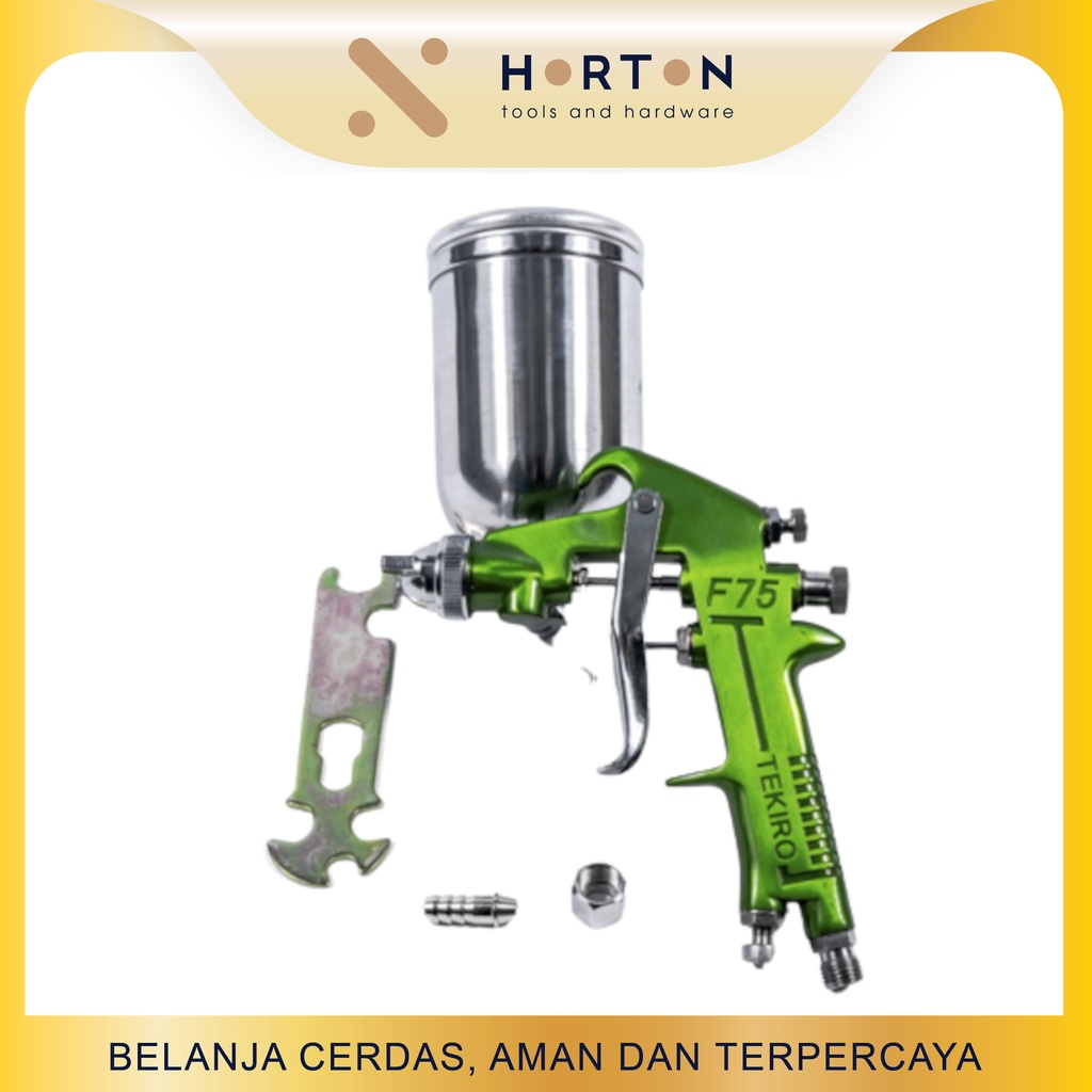 Jual TEKIRO F75 Spray Gun Semprotan Cat Spoit DICO Tabung Atas F 75 G ...