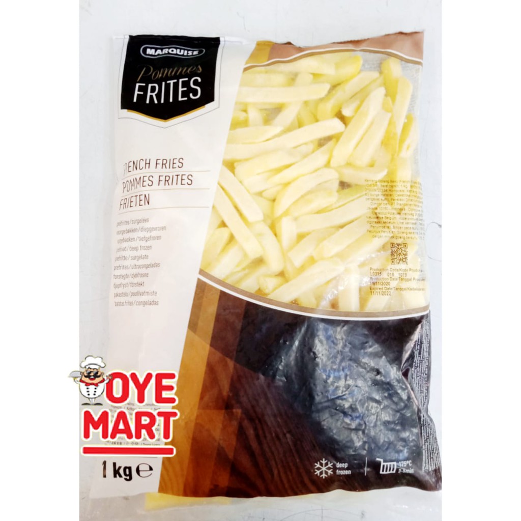 Jual KENTANG GORENG MARQUISE 1KG STRAIGHT CUT FRENCH FRIES | Shopee Indonesia