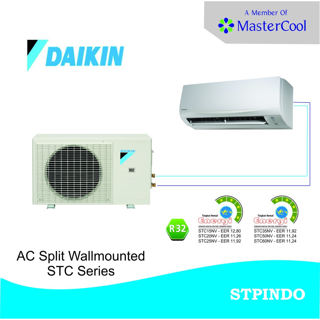 Jual AC Daikin Split Wallmounted STC25NV 1 PK Freon R32 - Thailand ...