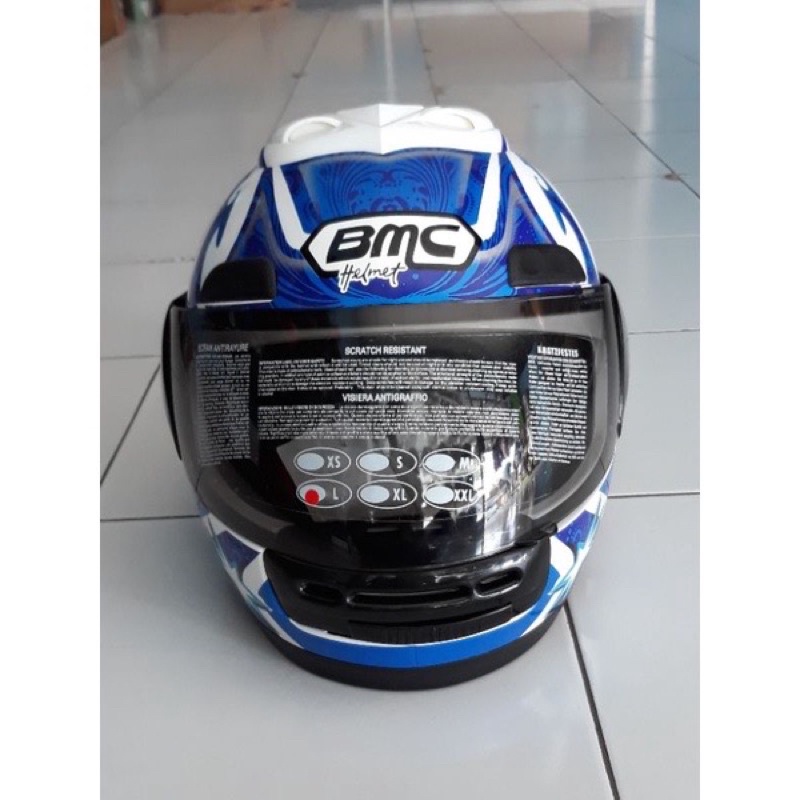 Jual helm BMC full face bmc murah + Kaca-vistor helm BMC | Shopee Indonesia