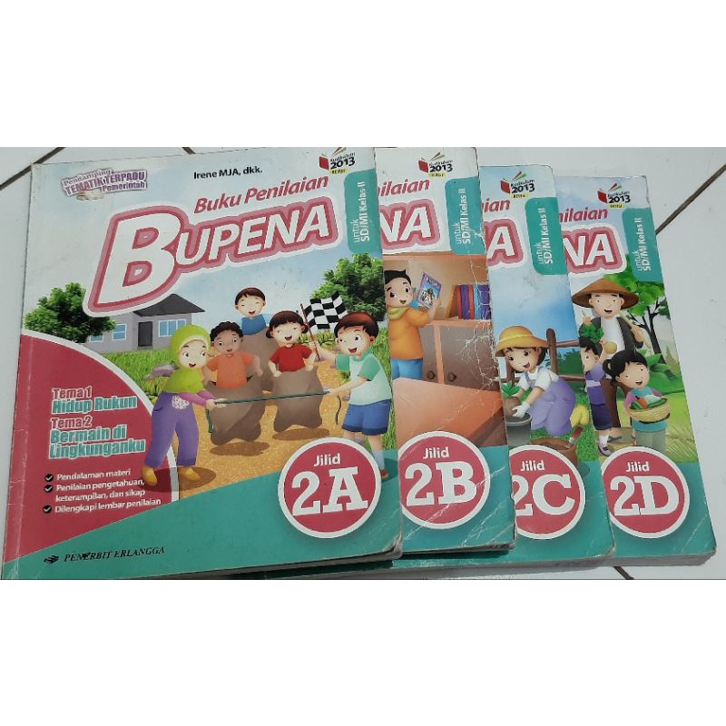 Jual Buku BUPENA kelas 2 paket(2a,2b,2c,2d) | Shopee Indonesia