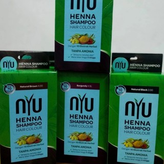 Jual NYU HENNA SHAMPOO 20 Ml 1 BOX ( 4 Sachet) Indonesia|Shopee Indonesia