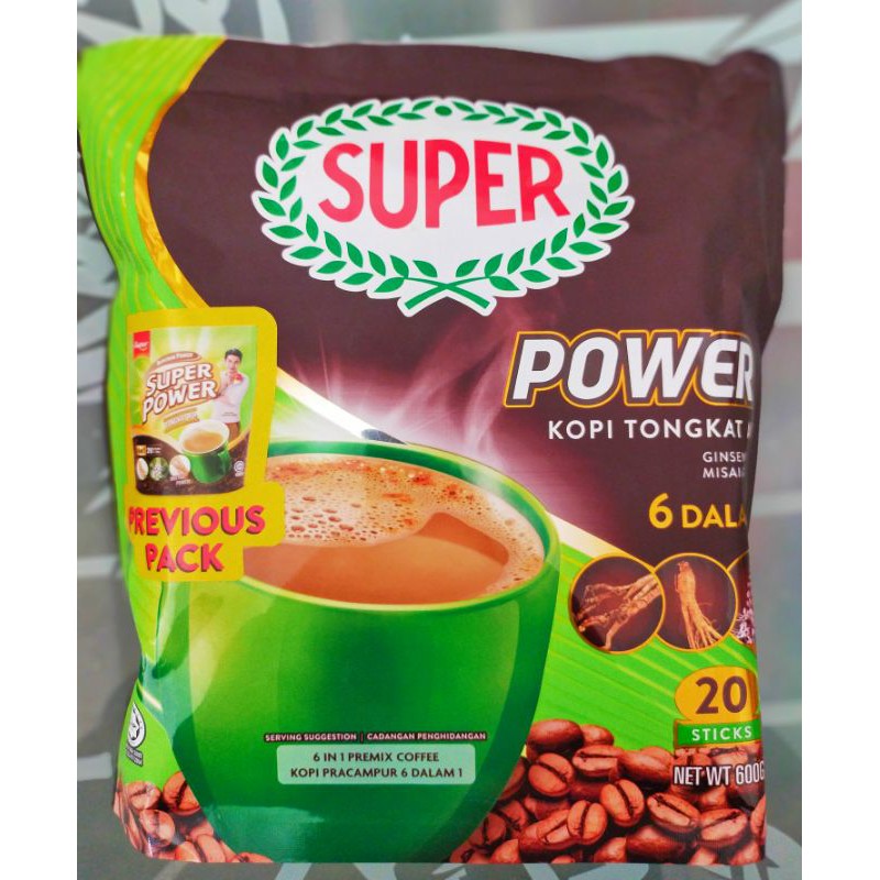 Jual KOPI SUPER POWER TONGKAT ALI 6 IN 1 ( 20 SACHET ) Indonesia|Shopee ...