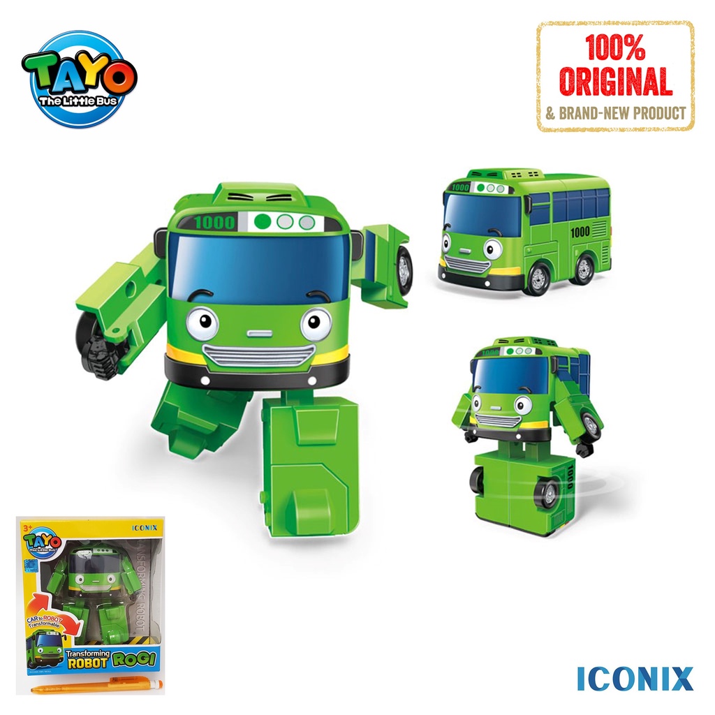 Jual Iconix Tayo The Little Bus Transforming Bus Rogi TYX121010 Korean Toys Animation Mainan ...