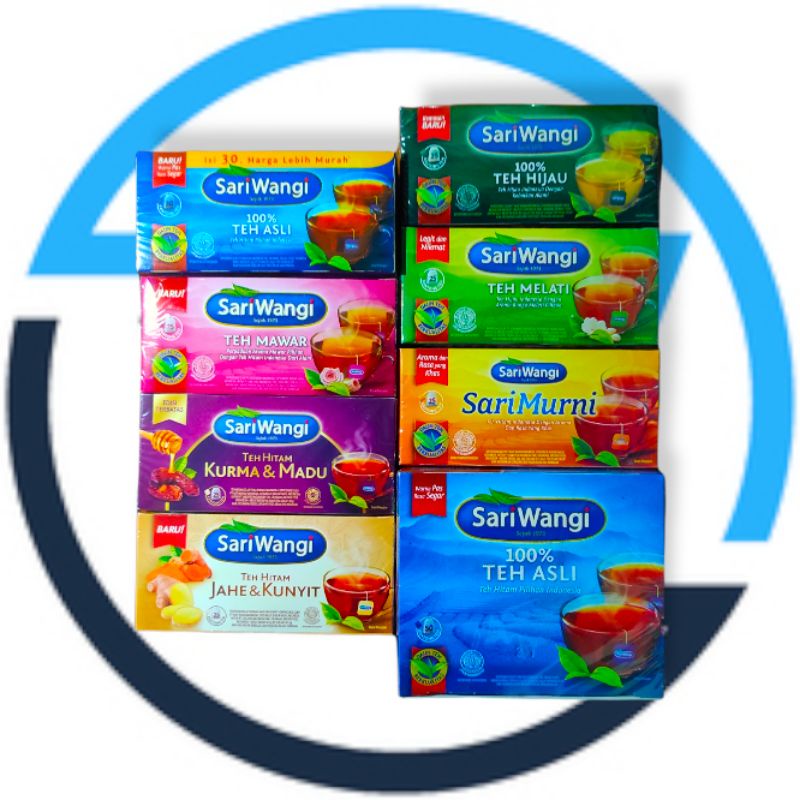 Jual Sariwangi 100% Teh Asli Isi 25 | 30 | 50 Kantong | Shopee Indonesia
