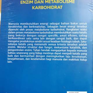 Jual Buku Biokimia Enzim dan Metabolisme Karbohidrat - M. Nurkhozin ...
