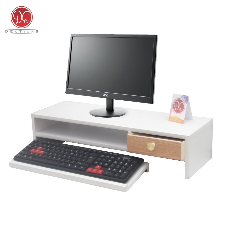 Jual Dections Stand Monitor Tempat PC Dudukan Komputer Dengan 1 Laci ...
