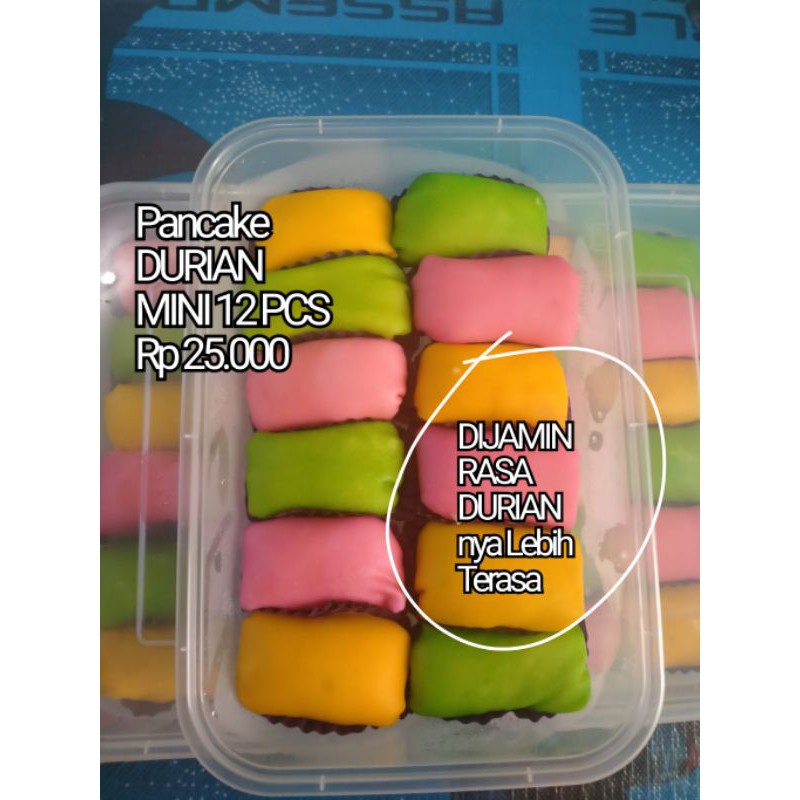 Jual PANCAKE DURIAN MINI 12 PCS DARI DAGING DURIAN ASLI DENGAN SEDIKIT ...