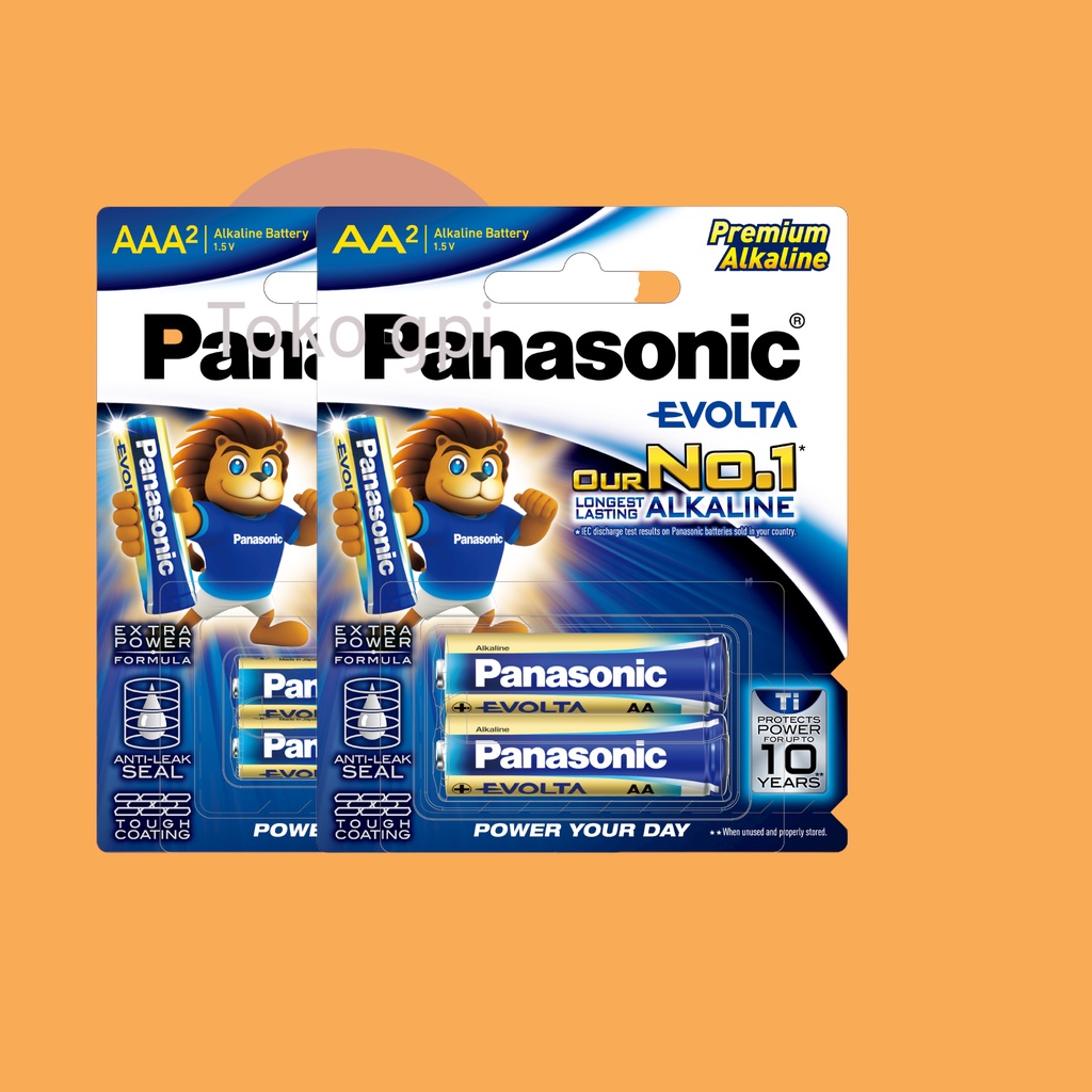 Jual Evolta Panasonic Baterai Premium Alkaline AA |AAA Battery A2 | A3 | Shopee Indonesia