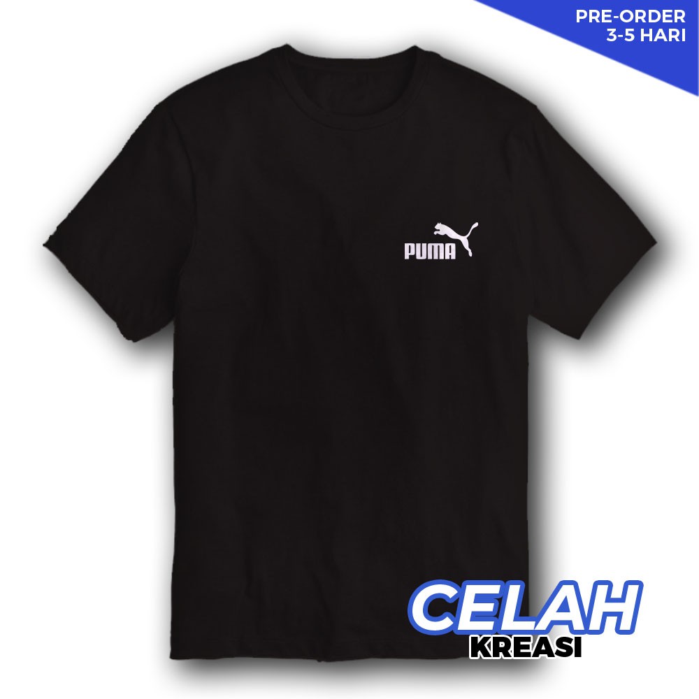 Kaos Puma Logo - S M L XL - Celah Kreasi | Shopee Indonesia