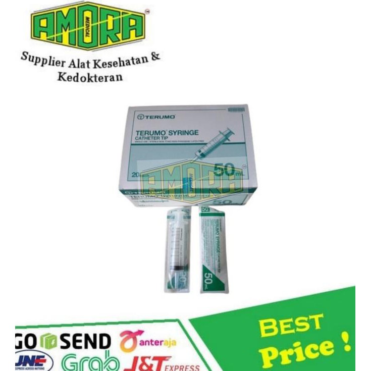 Jual Spuit / Syringe 50 cc Lubang Tengah Chatether Tip Terumo Per Box ...