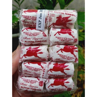 Jual Roti Sagon / Roti sagu / Roti jadul Cap Kijang Terbang /Cemilan ...