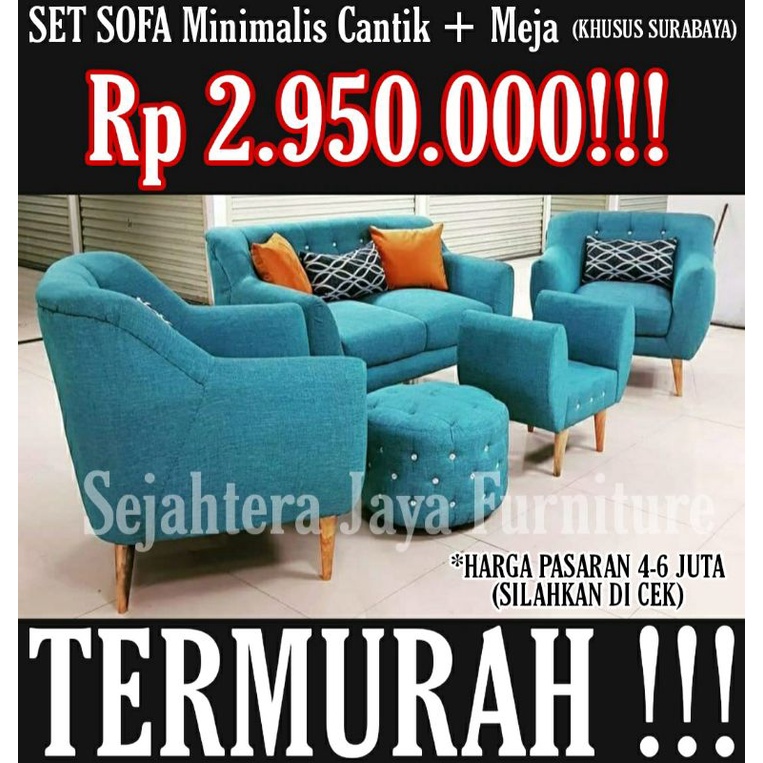 Jual SET Sofa Minimalis Cantik / Sofa Retro Informa IKEA Minimalis ...