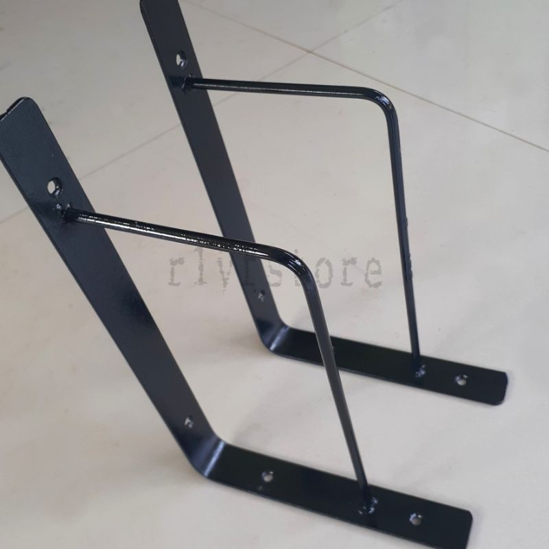 Jual bracket besi siku l penyangga ambalan rak dinding tempel | Shopee ...