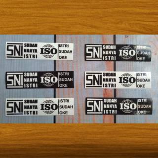 Jual Stiker Sticker SNI & ISO ( Plesetan ) | Shopee Indonesia