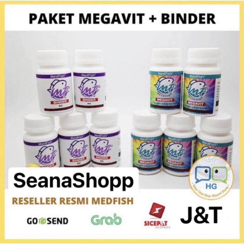 Jual Multivitamin Ikan Medfish Megavit Binder 50gram Mineral Burger ...
