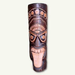 Jual Topeng Tiki Lidah 50 cm Dekorasi Dinding Patung Topeng Suku Tiki ...