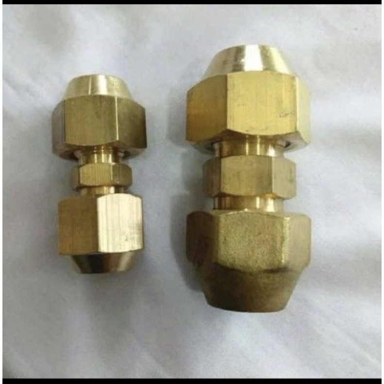 Jual Double nepel 1/4 3/8 neppel 1 set pipa ac 1 pk double nepple neple | Shopee Indonesia