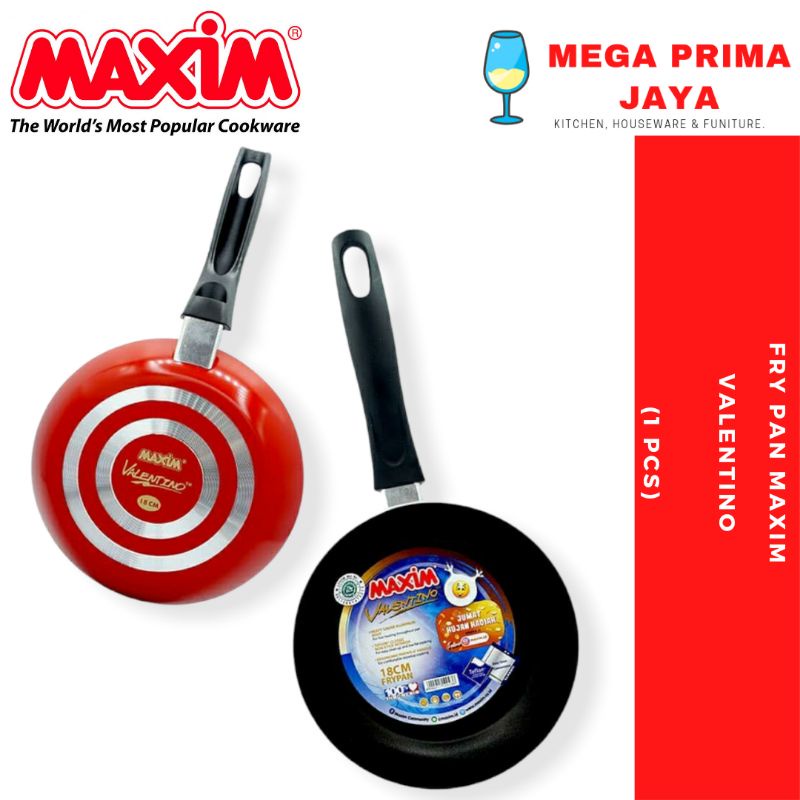 Jual Teflon Maxim 18cm, 20cm, 22cm, 24cm, 26cm Frypan Maxim Teflon ...