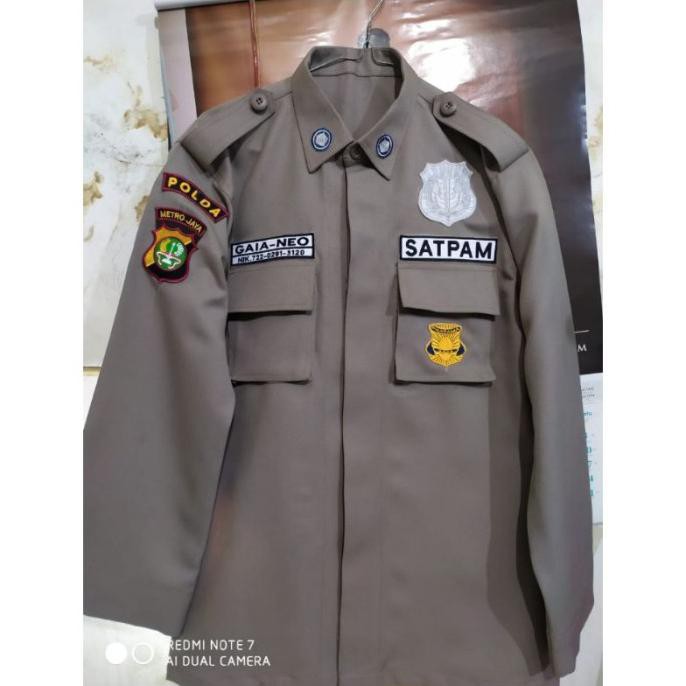Jual BAJU SERAGAM SATPAM -TERBARU PDL SATU BAHAN GAIA NEO PREMIUM (ATASAN) Indonesia|Shopee ...