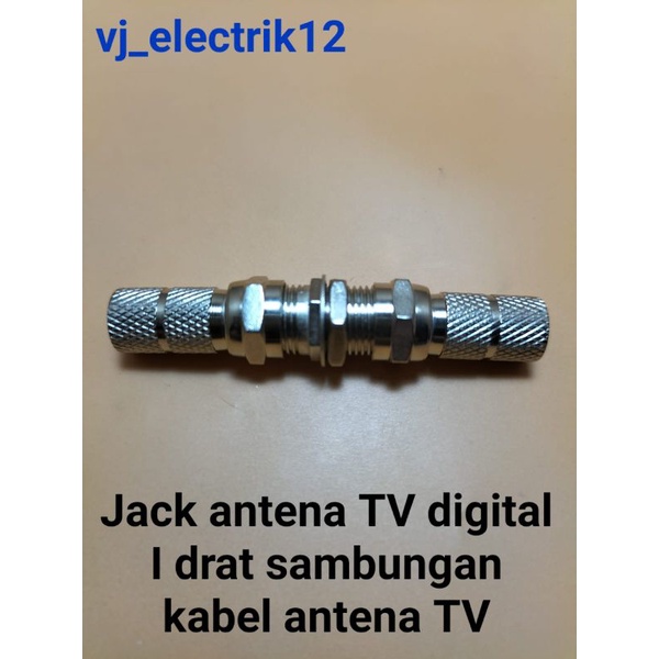 Jual jack antena tv digital I drat sambungan kabel antena tv | Shopee ...