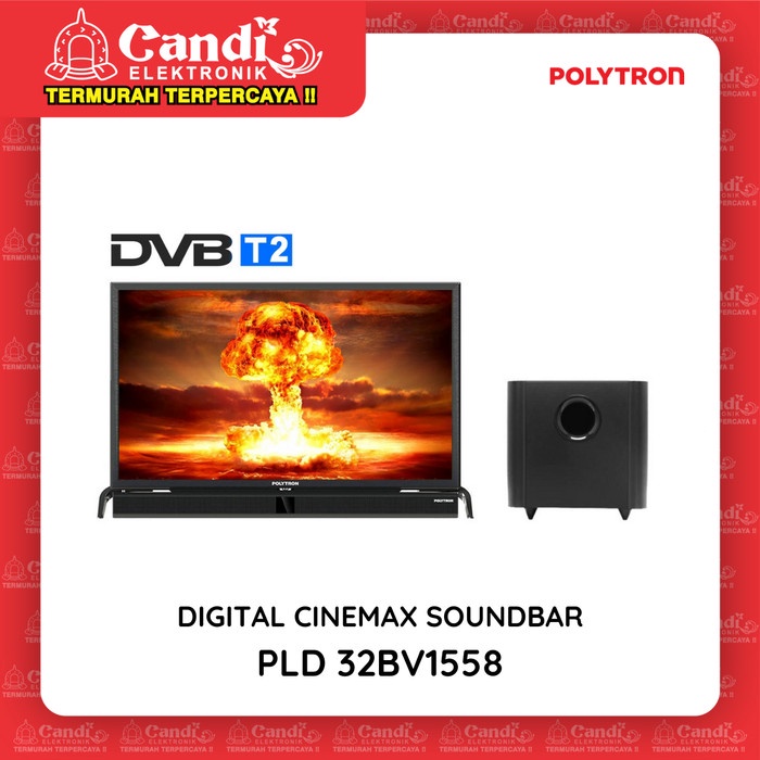 Jual POLYTRON LED TV 32 INCH 32BV1558 - Digital Cinemax Soundbar BV1558 | Shopee Indonesia