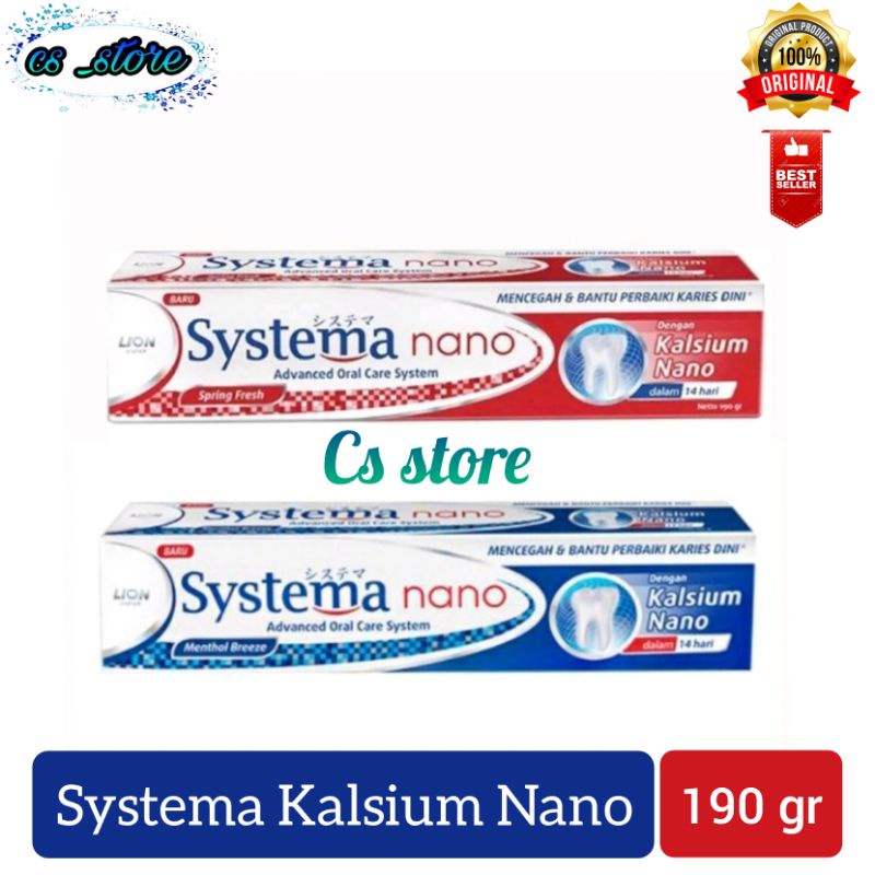 Jual Systema Nano 190 gr - Menthol Breeze dan Spring Fresh | Shopee ...