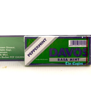 Jual PERMEN DAVOS LUX HIJAU 1PCS 15GR CANDY PEPPERMINT SWEET MENTOL ...