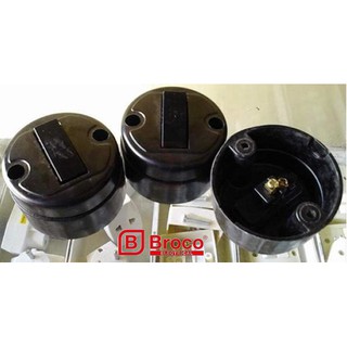 Jual Saklar Tunggal BROCO HITAM OUTBOW / Saklar Engkel BROCO / Saklar ...